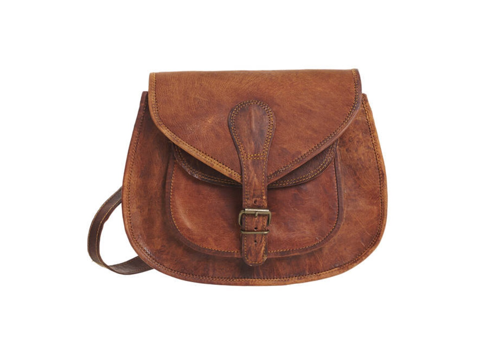 Vintage Leather Saddle Bag With Personalisation - Etsy