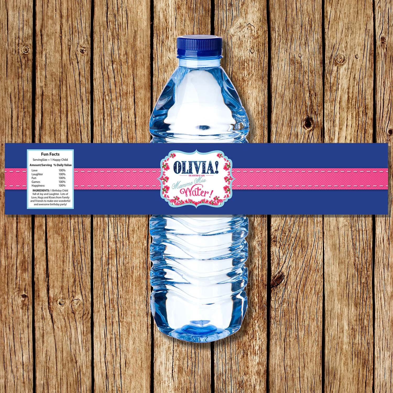 Mamma Mia Water Bottle Wrap, Mamma Mia Party Decor, Birthdays, Bridal ...