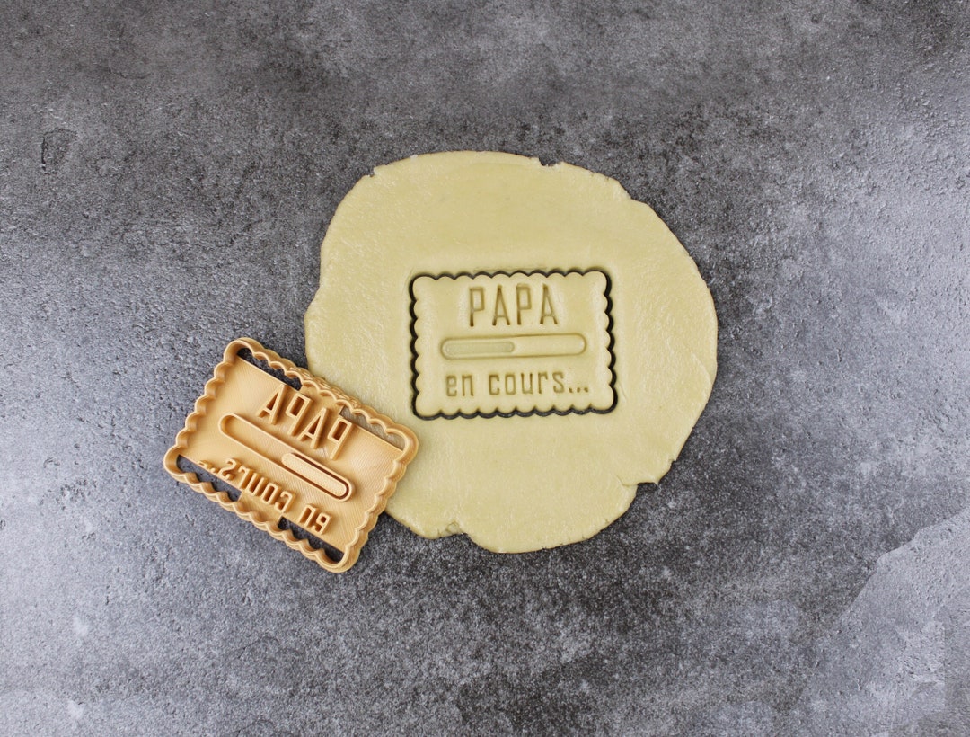 Shortbread Cookie Cutter - "dad in Progress" With Loading Motif ...