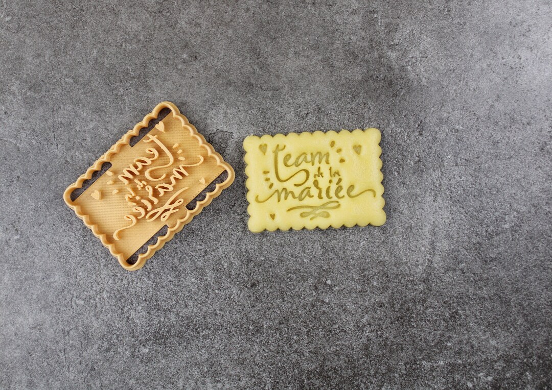 Shortbread Cookie Cutter - "team Bride" - Designed and Made for You - Etsy