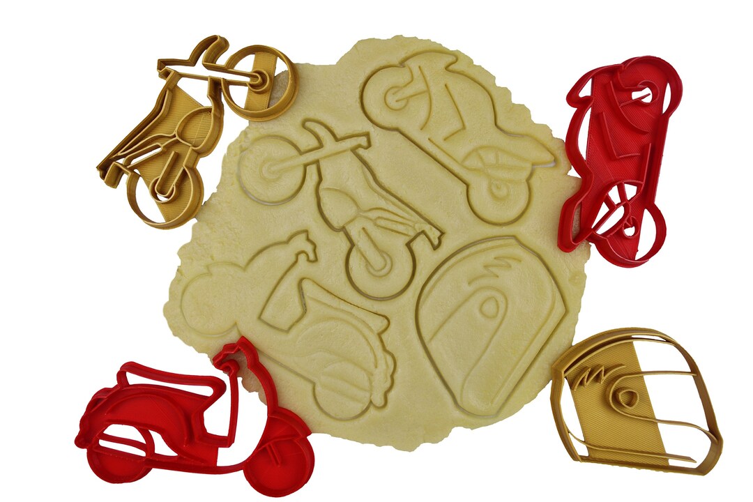 Motorcycle Themed Cookie Cutters: Racing Motorcycle, Moto Cross ...