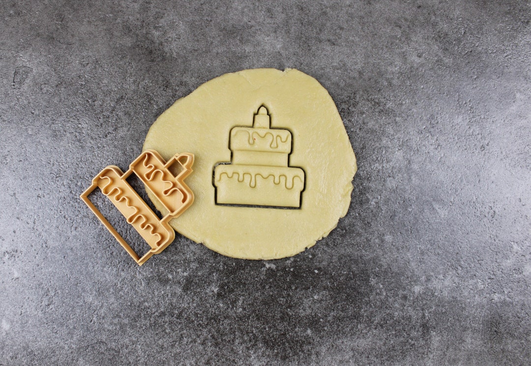 Birthday Cake Cookie Cutter Designed and Made for You - Etsy