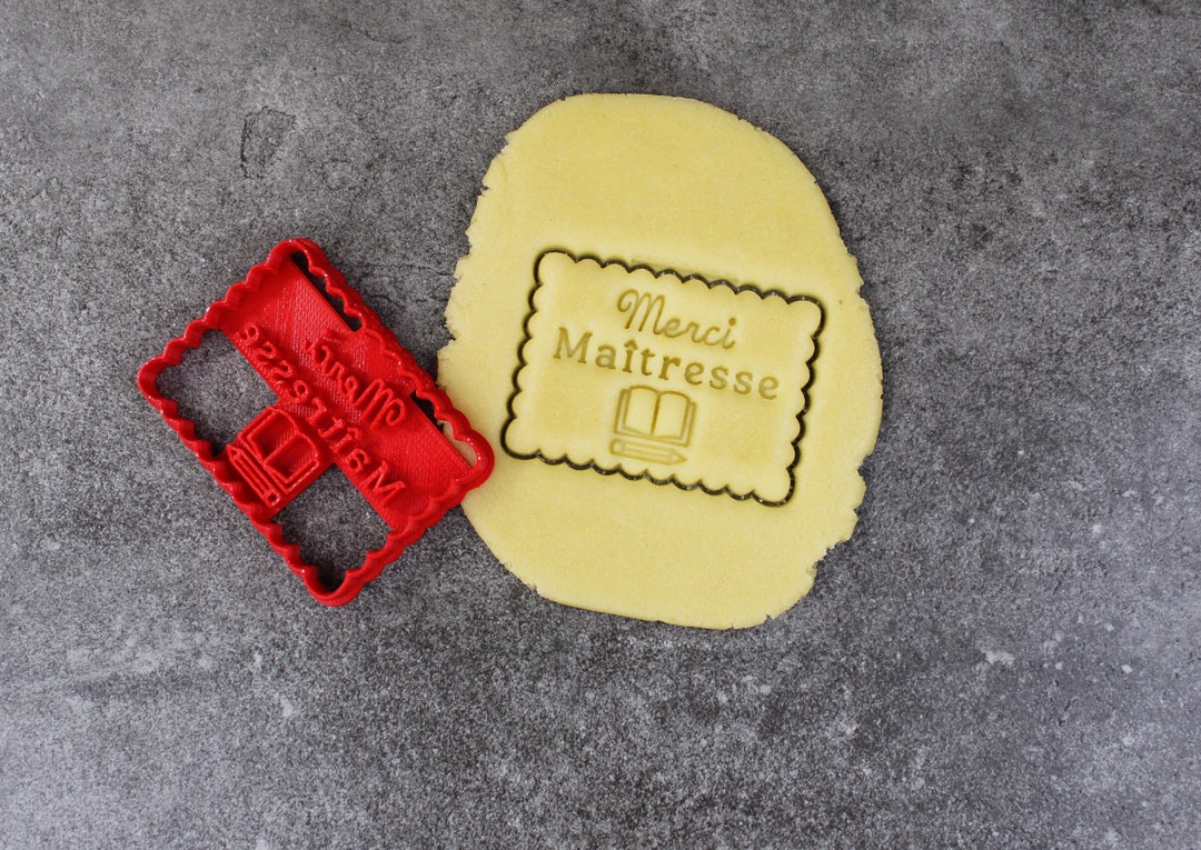 Shortbread Cookie Cutter - "thank You Teacher" With Notebook and Pencil ...