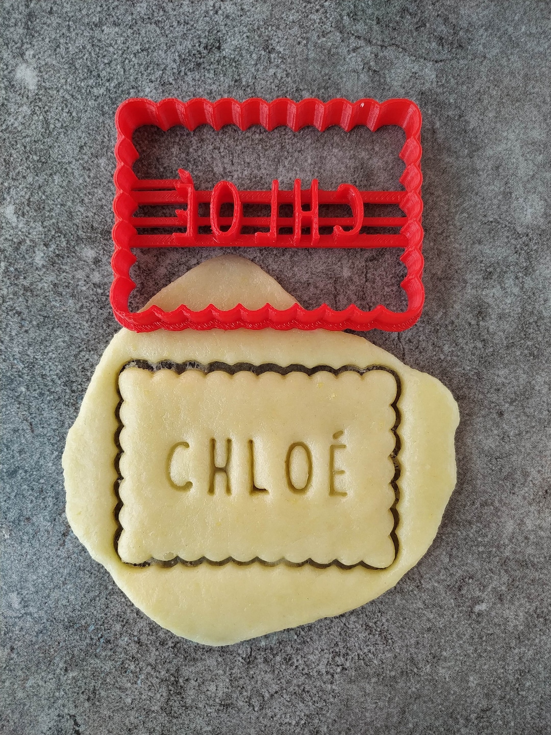 Shortbread Cookie Cutter - Customizable With Text | Designed and Made ...