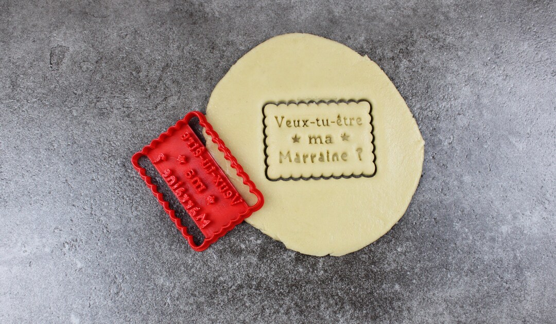 Shortbread Cookie Cutter - "will You Be My Godmother?" - Designed and ...