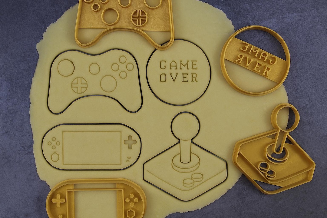Video Game Themed Cookie Cutters: Controller, Handheld Console ...