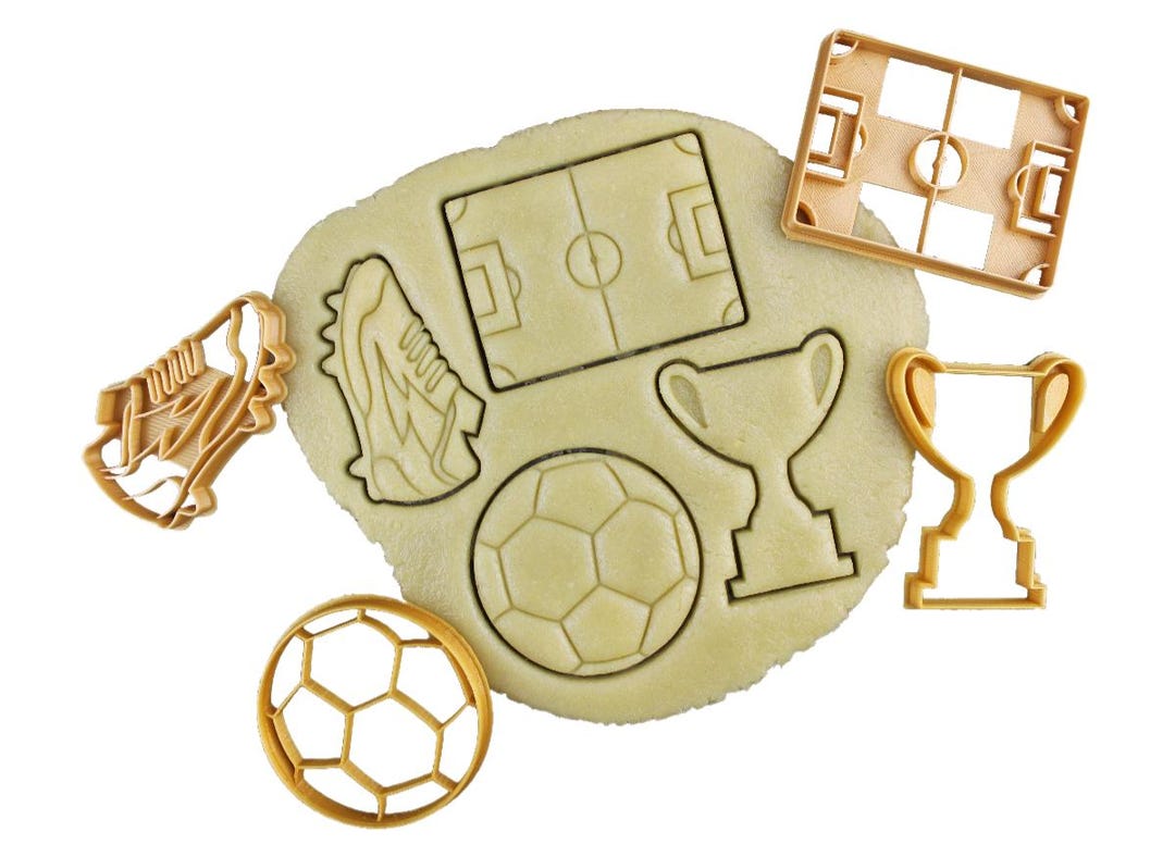 Football Cookie Cutters: Pitch, Cup, Cleats, Football - Etsy
