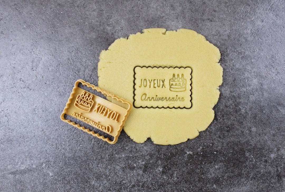 Shortbread Cookie Cutter - "happy Birthday" - Designed and Made for You ...