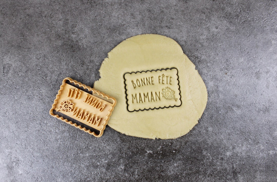 Shortbread Cookie Cutter - "happy Mother's Day" With Flower Design ...