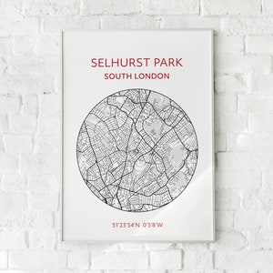 Crystal Palace Print: Selhurst Park Map - Etsy UK