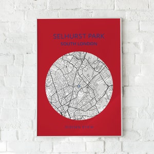 Crystal Palace Print: Selhurst Park Map - Etsy UK