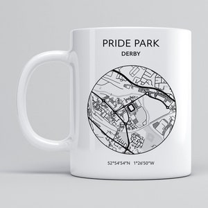Derby County Mug: Pride Park Map - Etsy