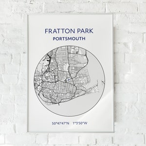 Portsmouth FC Print: Fratton Park Map - Etsy
