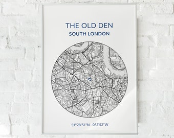 Millwall Oil Painting Print / the New Den Art Print / Art Print ...