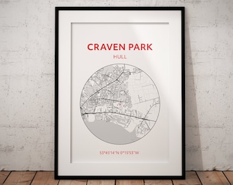 Hull KR Rugby Mug: Craven Park Map - Etsy UK