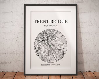 Trent Bridge Cricket Ground Nottingham Print - Etsy UK