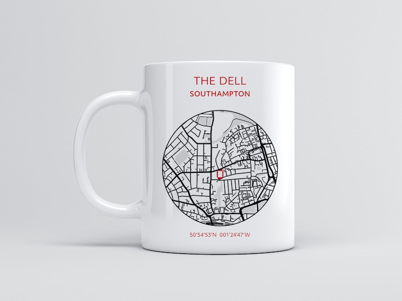 Southampton Mug: the Dell Map - Etsy