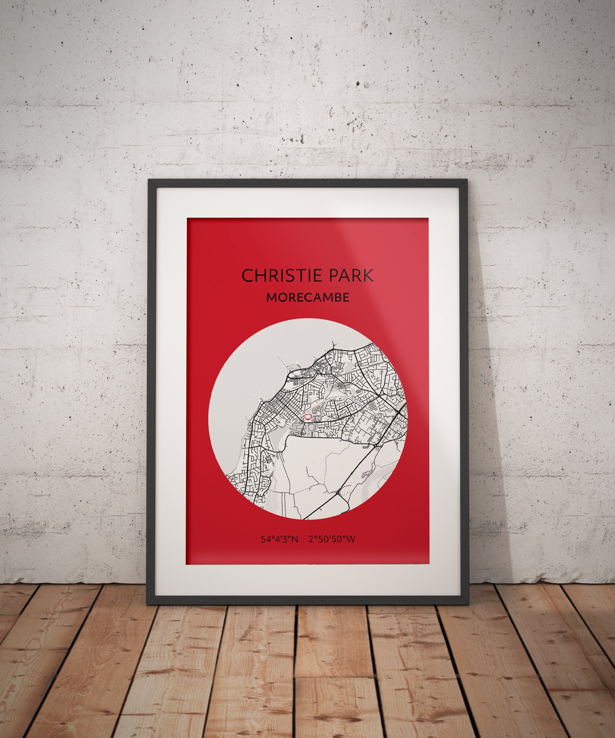 Morecambe FC Print: Christie Park Map - Etsy UK