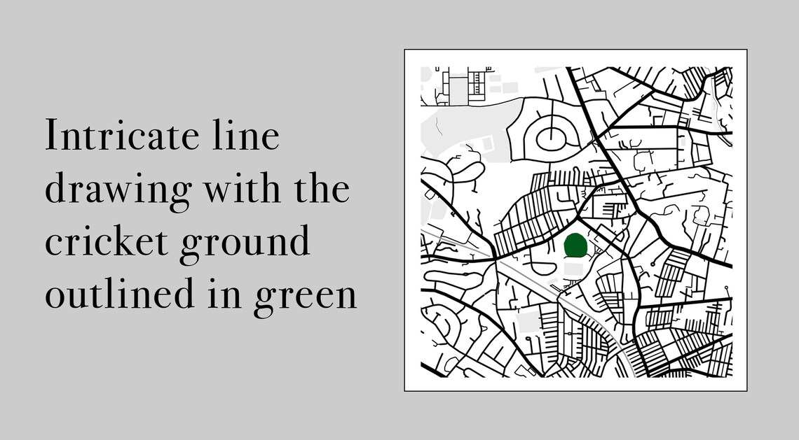 Headingley Stadium: Cricket Ground Map Print - Etsy