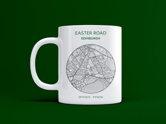 Hibernian mug: Easter Road map | Etsy