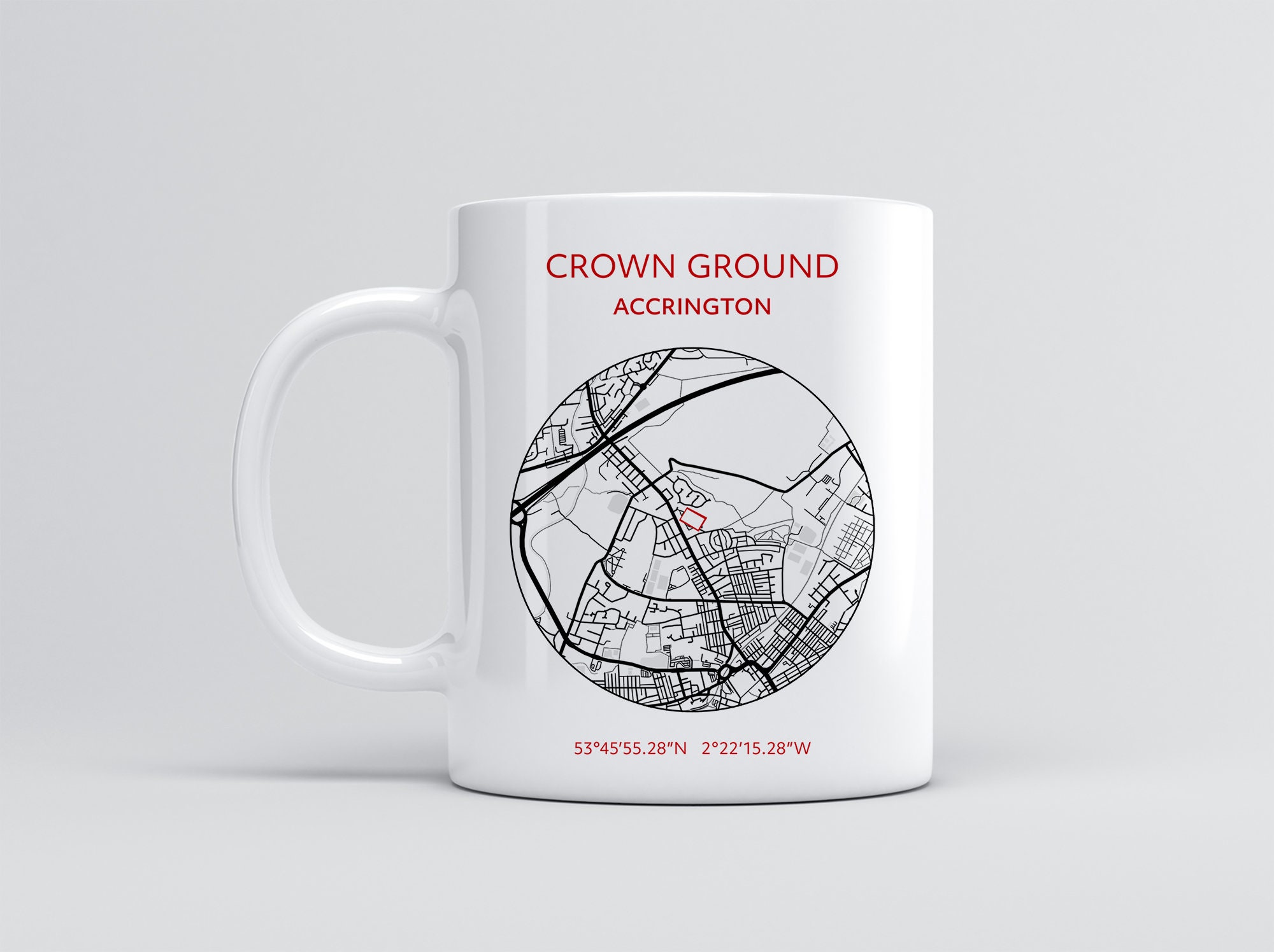 Accrington Stanley mug: Mapa crown ground | Etsy