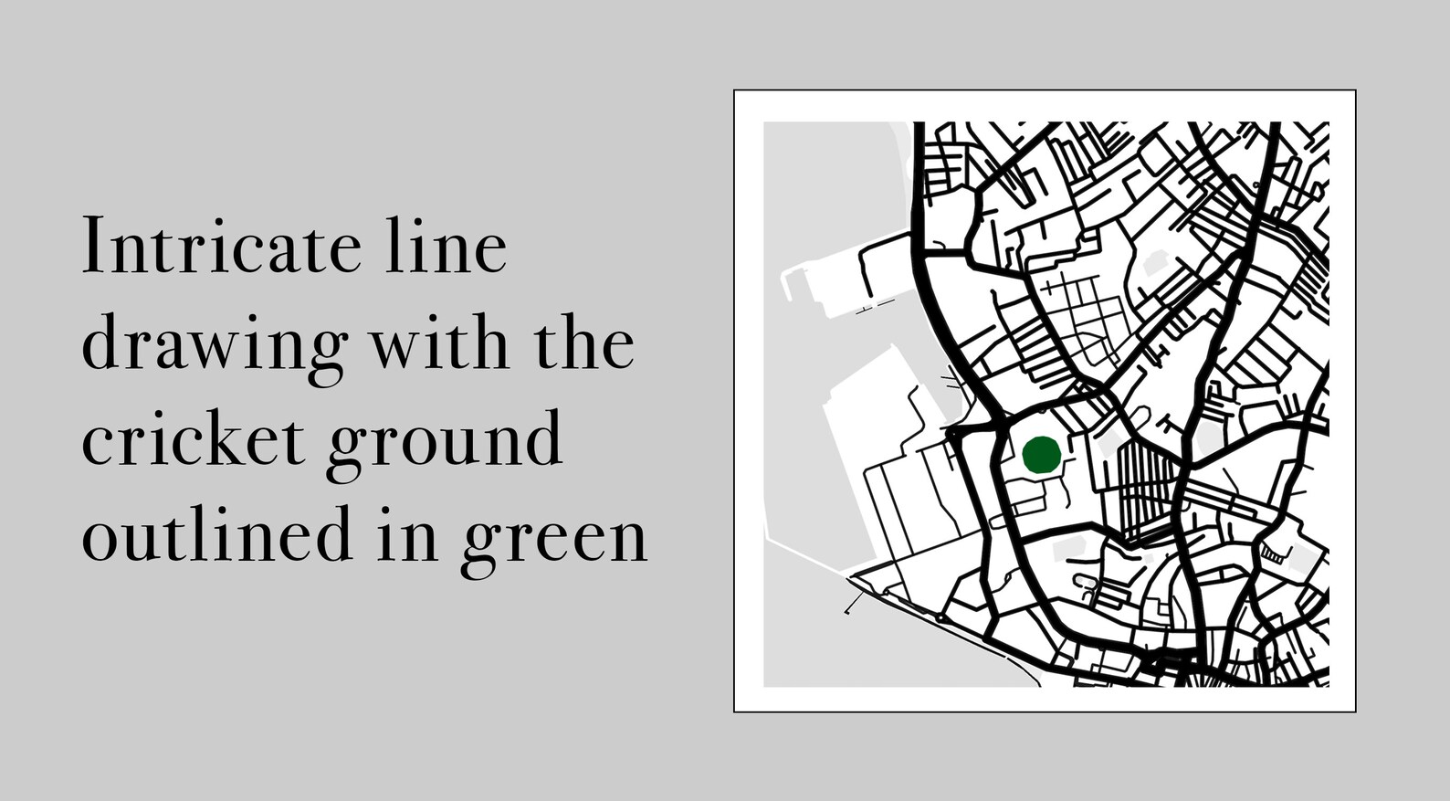Kensington Oval Cricket Stadium Map Print | Etsy