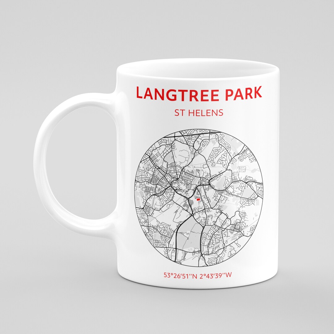 St Helens Rugby Mug: Langtree Park / Knowsley Road Map - Etsy
