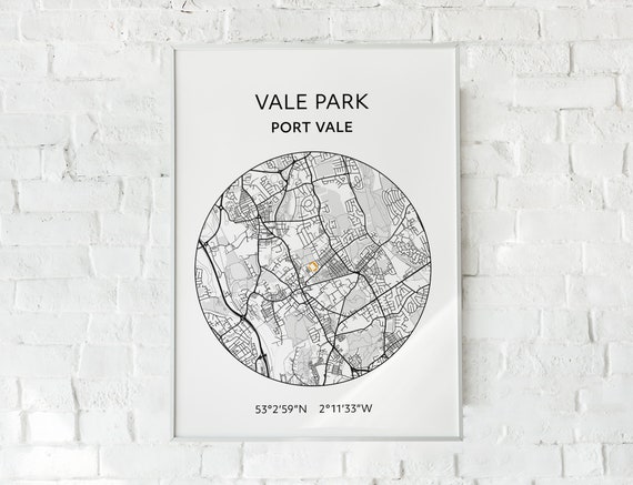 Port Vale Print: Vale Park Map | Etsy UK
