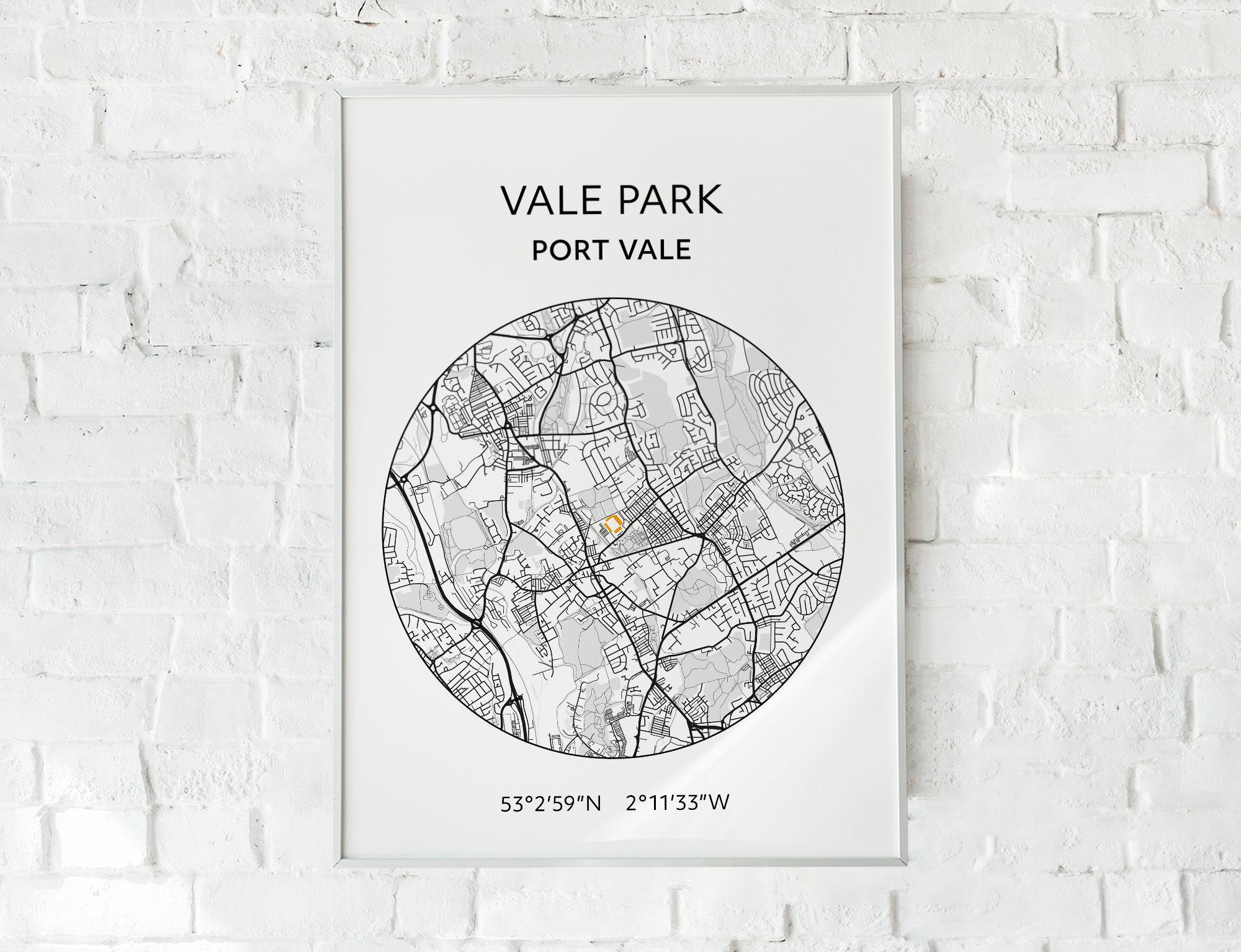 Port Vale Print: Vale Park Map - Etsy UK