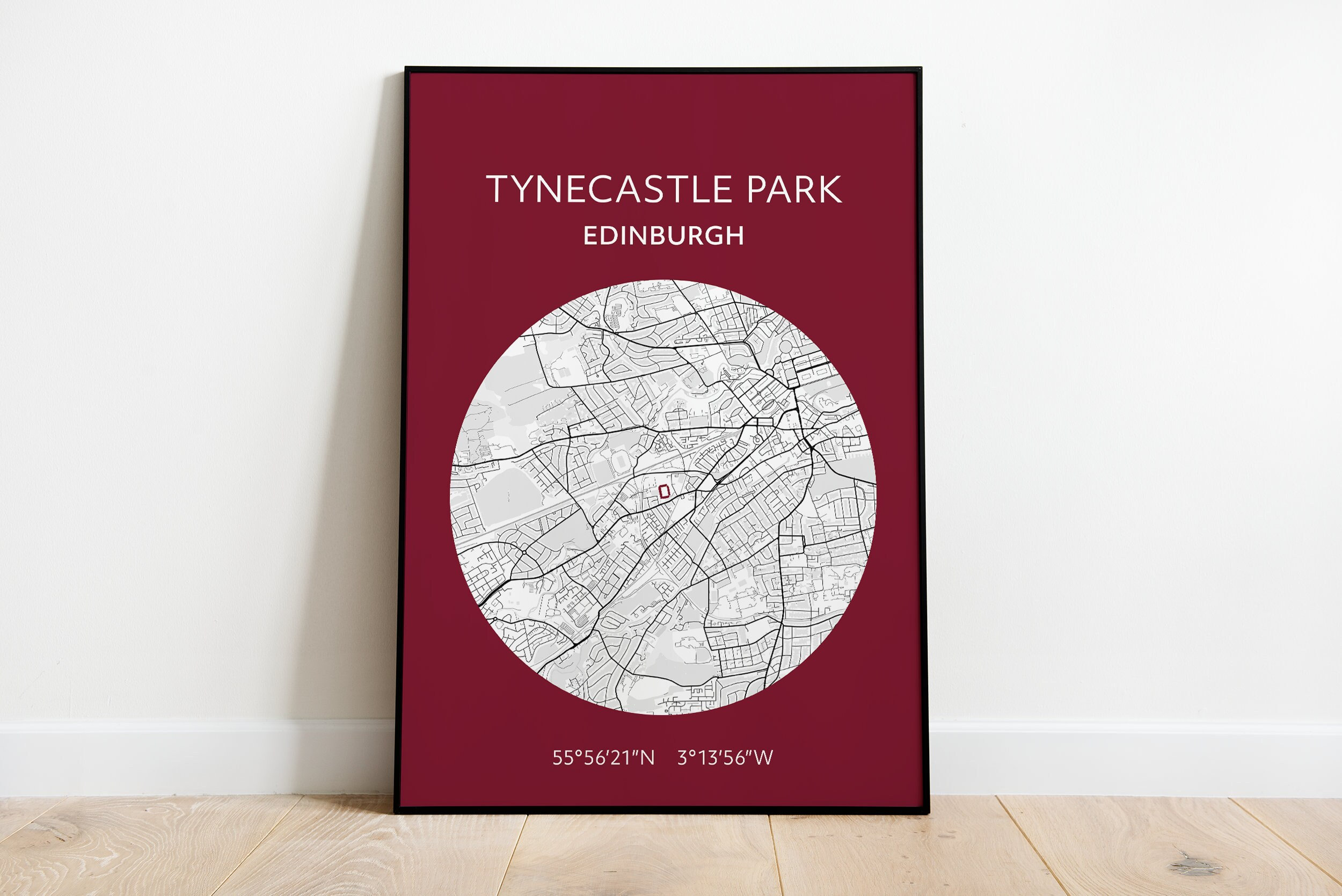 Heart of Midlothian Print: Tynecastle Park Map - Etsy UK
