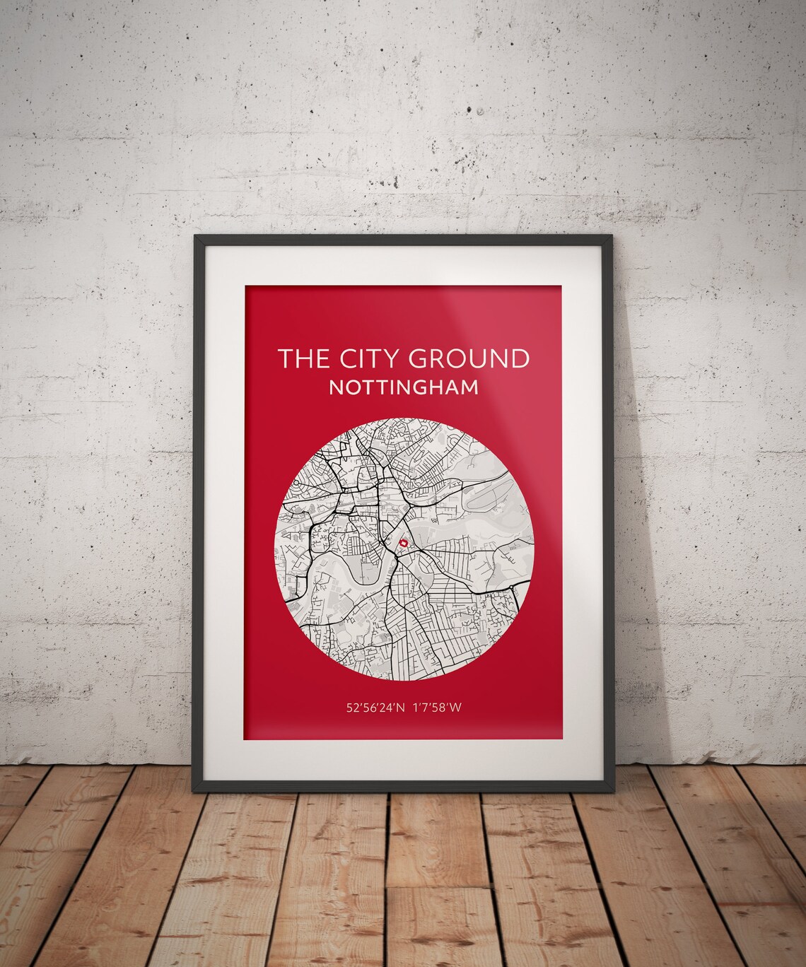 Nottingham Forest Print: City Ground Map | Etsy