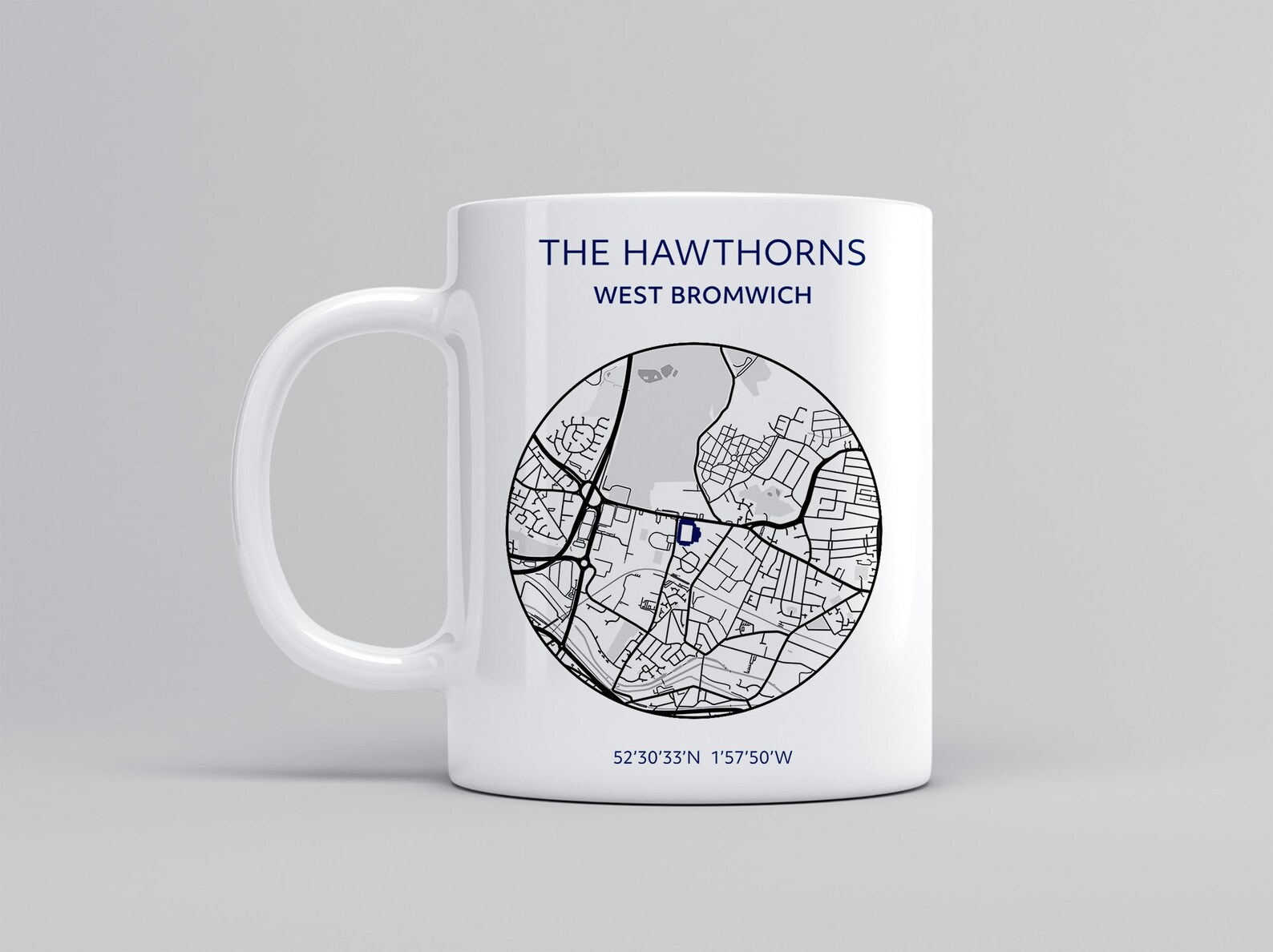 West Bromwich Albion Mug: the Hawthorns Map - Etsy