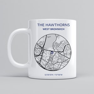 West Bromwich Albion Mug: the Hawthorns Map - Etsy
