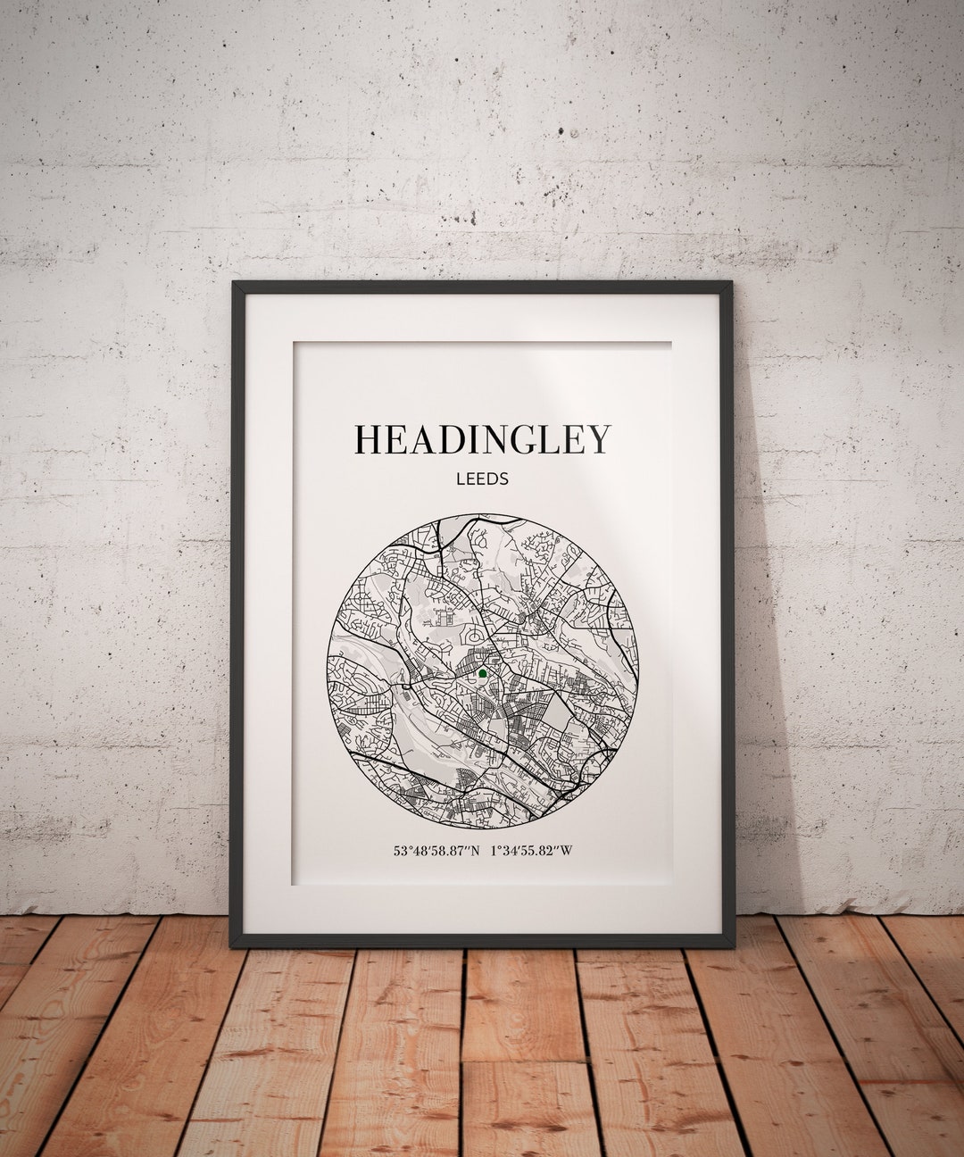 Headingley Stadium: Cricket Ground Map Print - Etsy