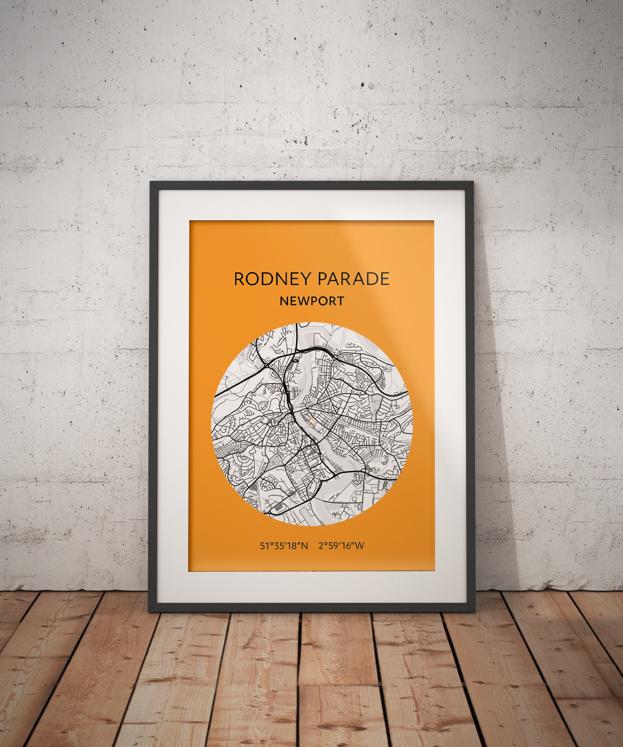 Newport County Print: Rodney Parade Map - Etsy