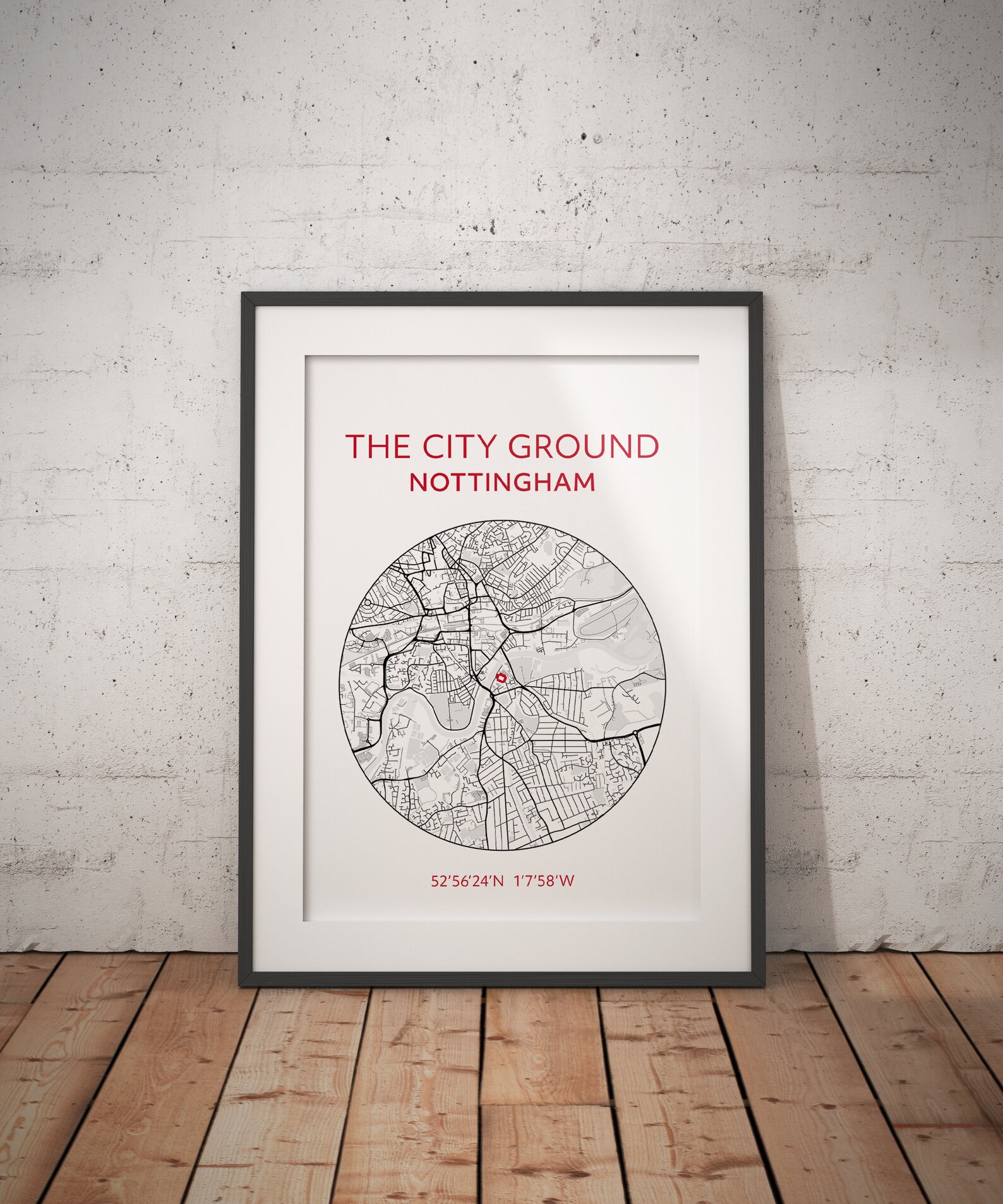 Nottingham Forest Print: City Ground Map | Etsy