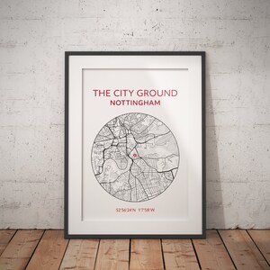 Nottingham Forest Print: City Ground Map - Etsy