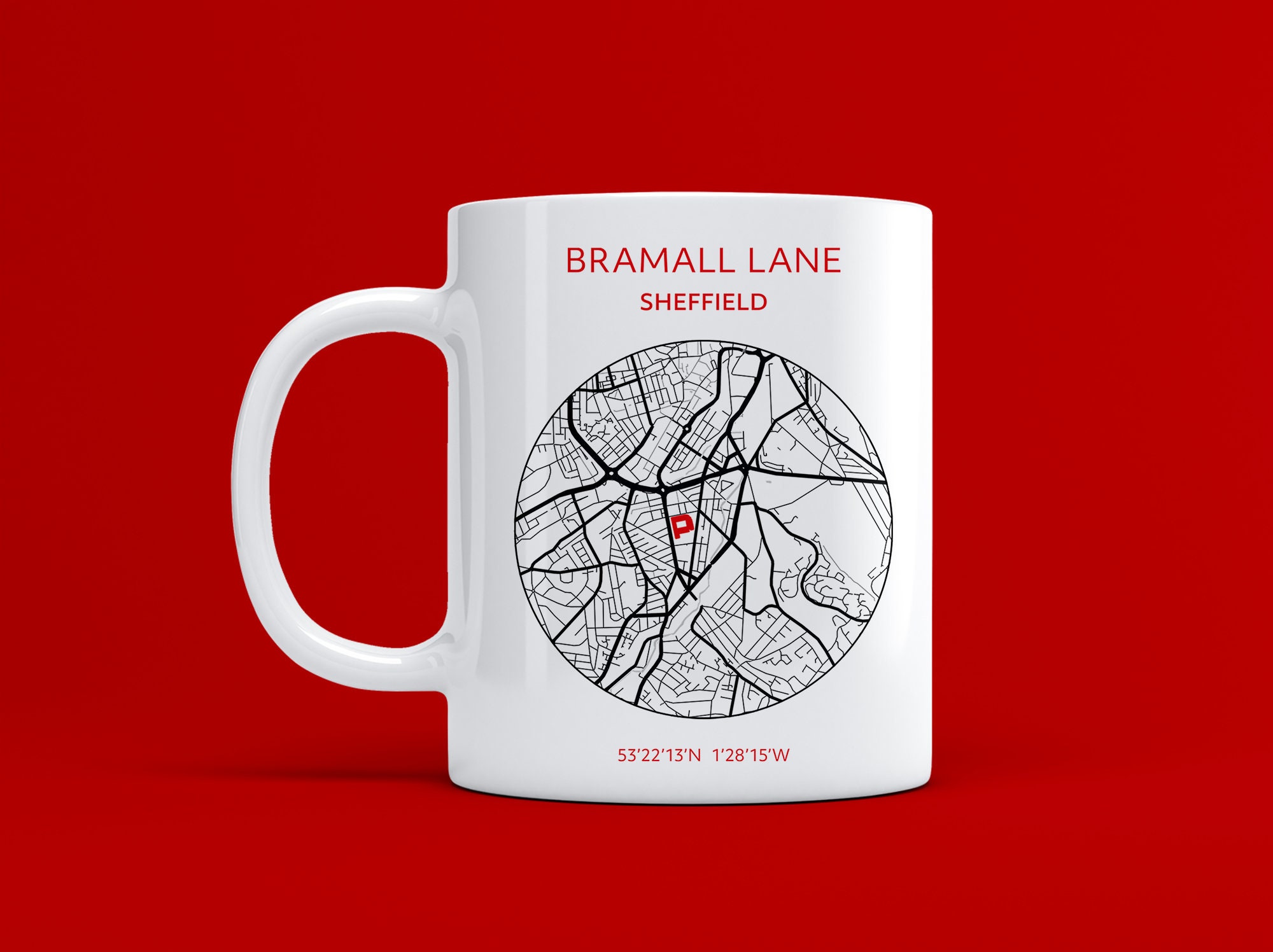 Sheffield United Mug: Bramall Lane Map - Etsy