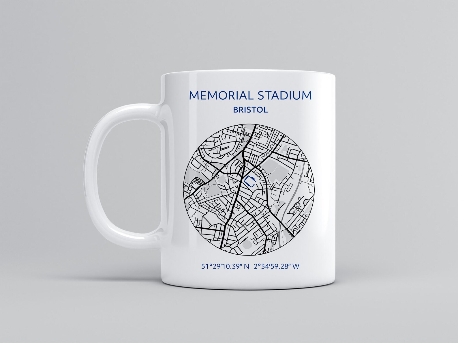 Bristol Rovers Mug: Memorial Stadium Map - Etsy