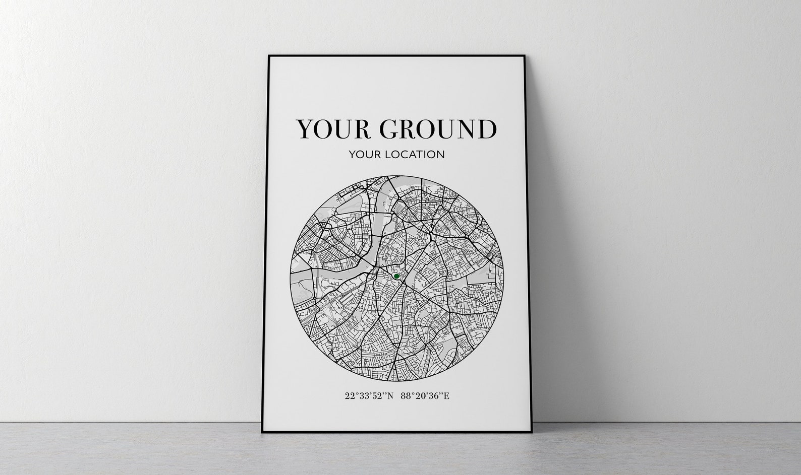 Personalised Cricket Ground Map Print / Your Cricket Stadium ...