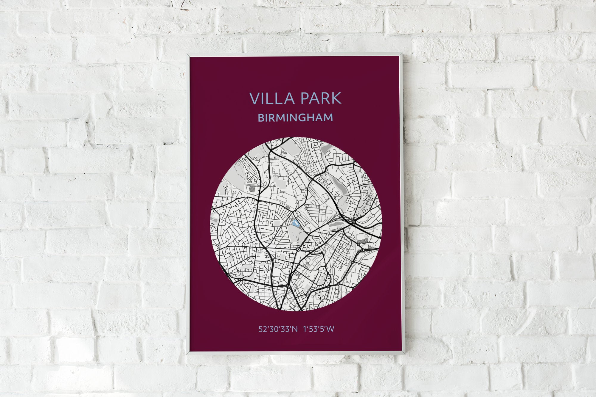 Aston Villa Print: Villa Park Map | Etsy UK