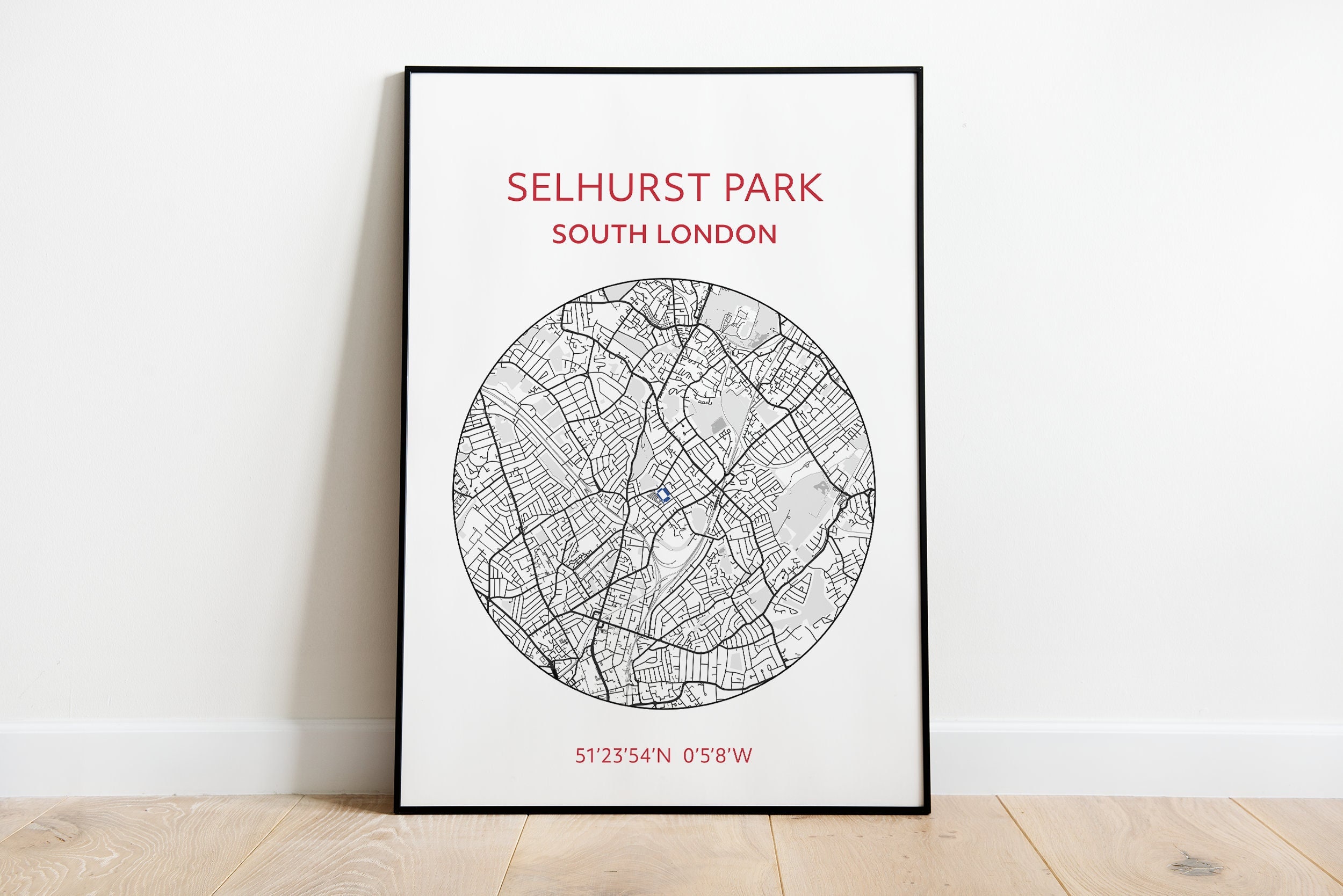 Crystal Palace Print: Selhurst Park Map - Etsy UK