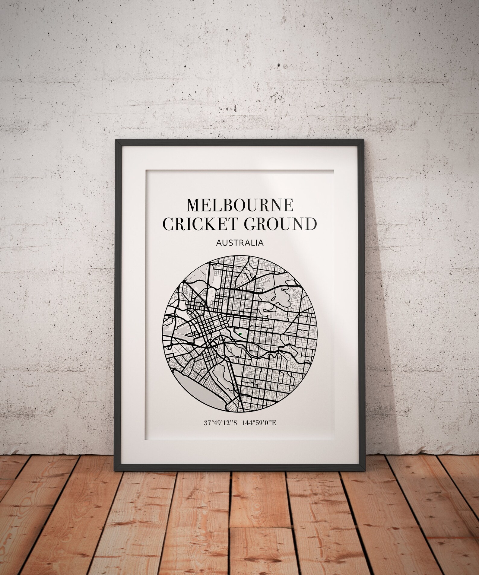 Melbourne Cricket Ground Map Print - Etsy