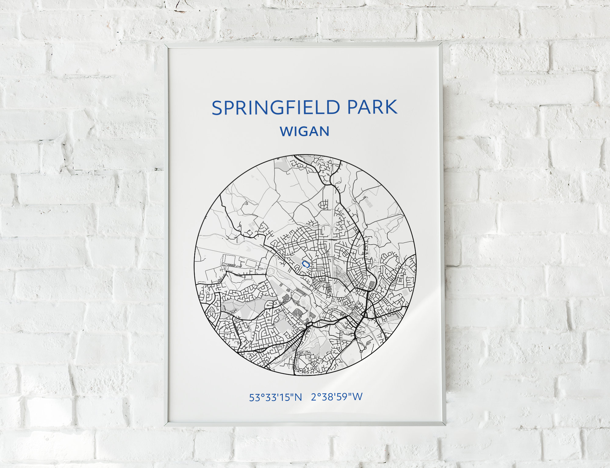 Wigan Athletic: Springfield Park Map Print - Etsy