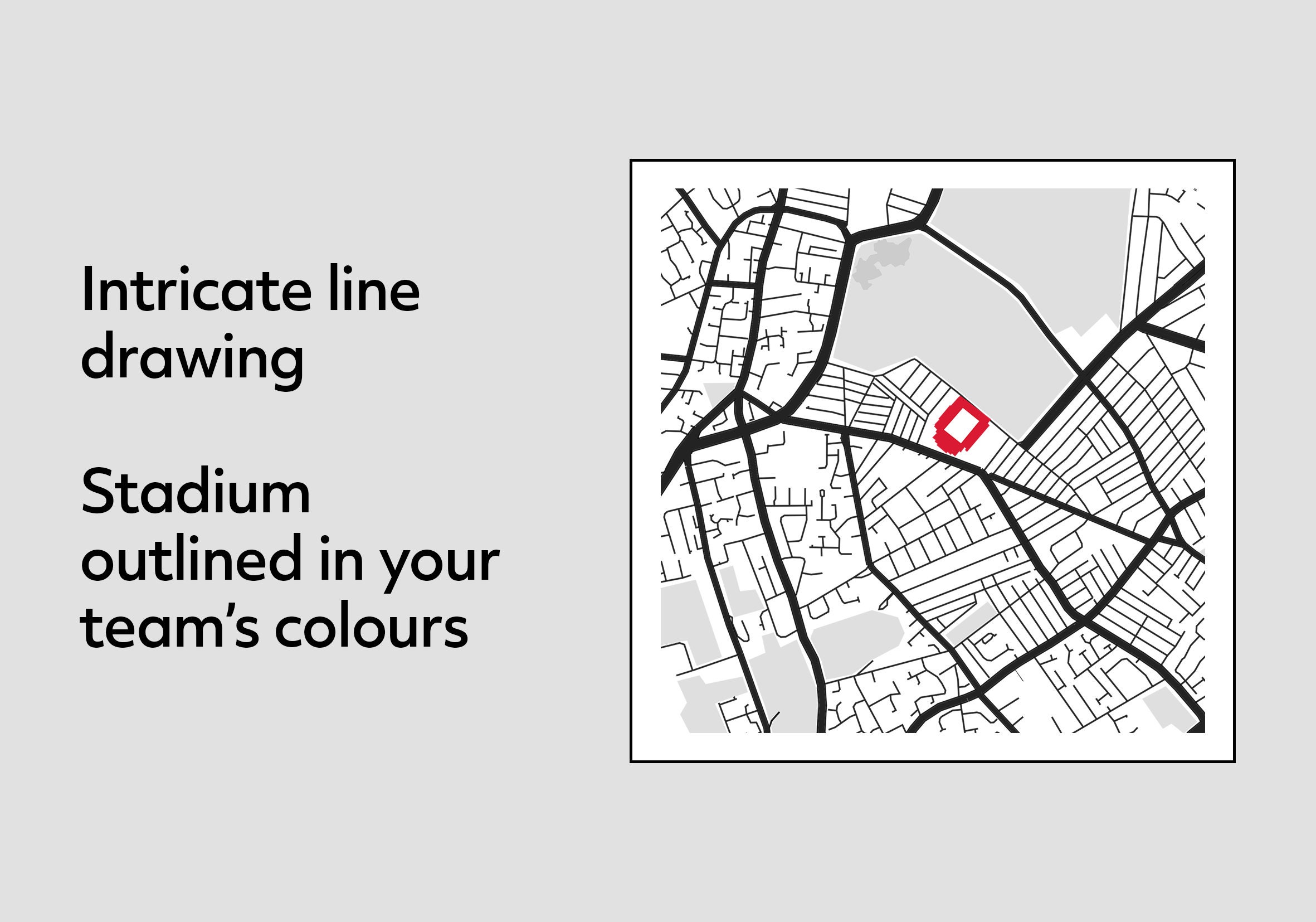 Liverpool Print: Anfield Map - Etsy