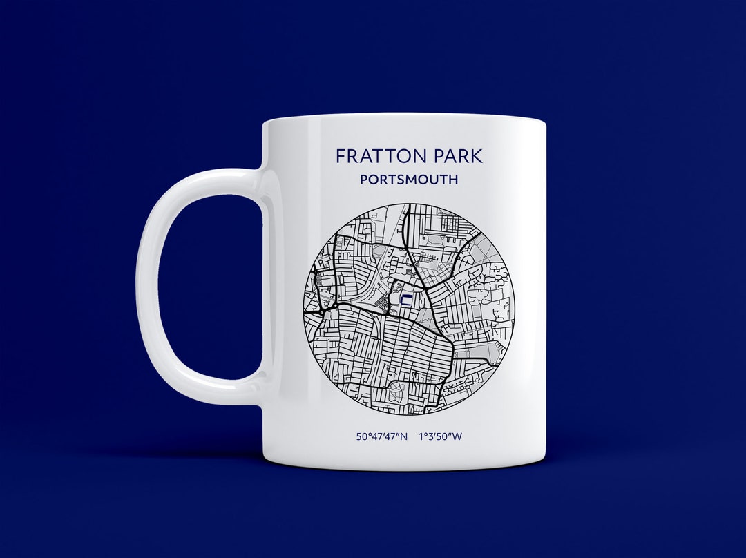Portsmouth FC Mug: Fratton Park Map - Etsy