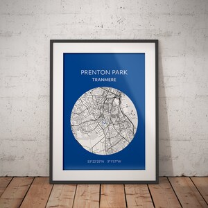 Tranmere Rovers Print: Prenton Park Map - Etsy