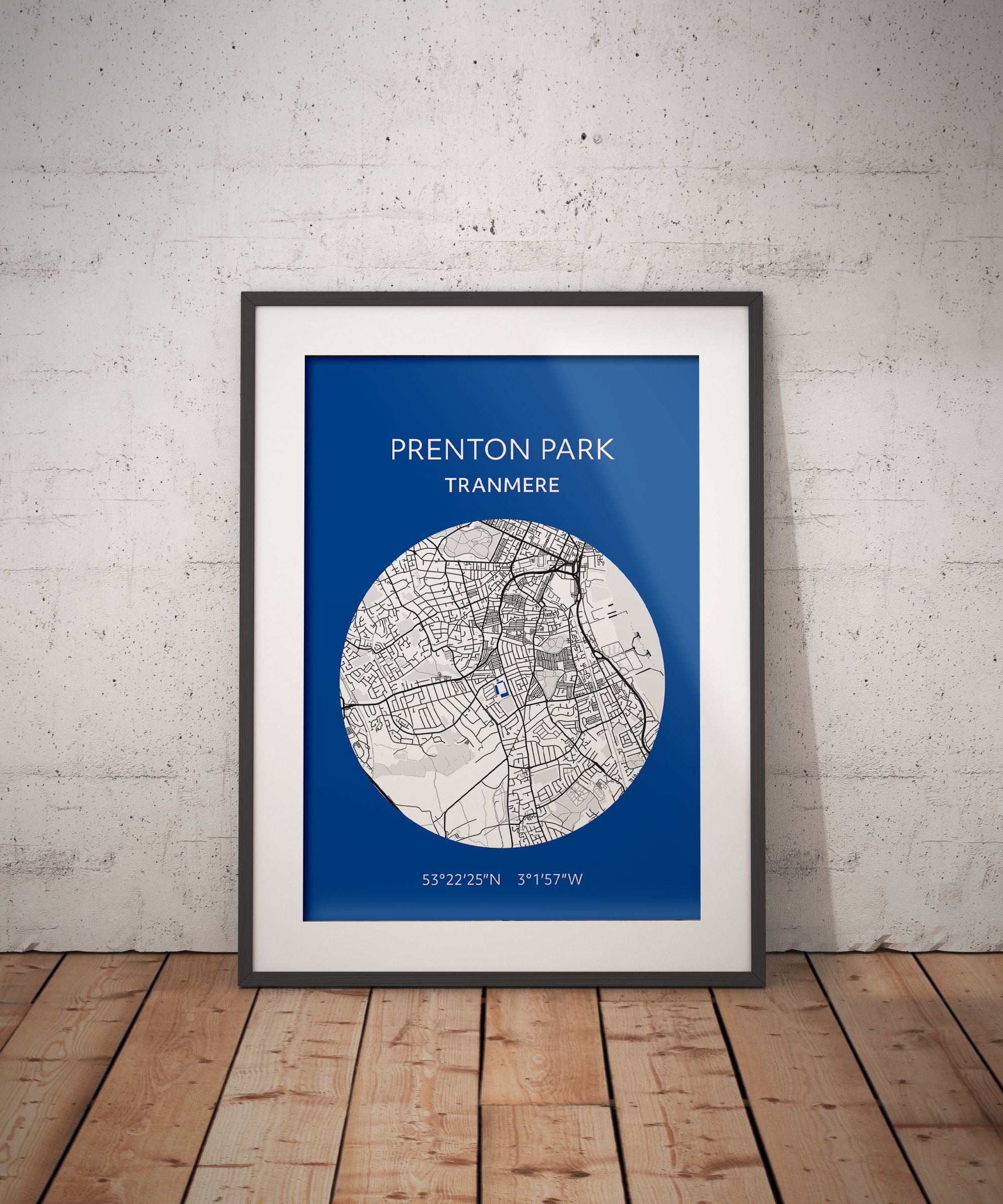Tranmere Rovers Print: Prenton Park Map - Etsy