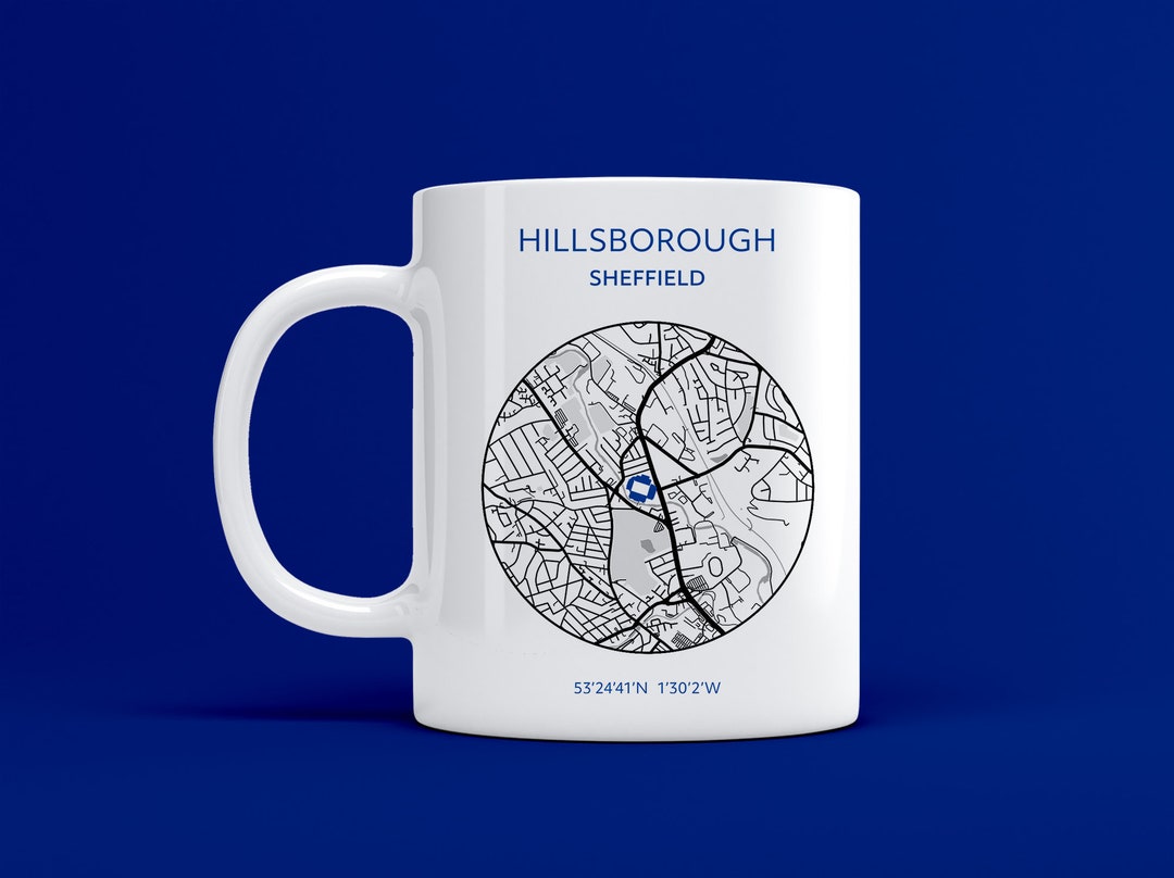 Sheffield Wednesday Mug: Hillsborough Map - Etsy