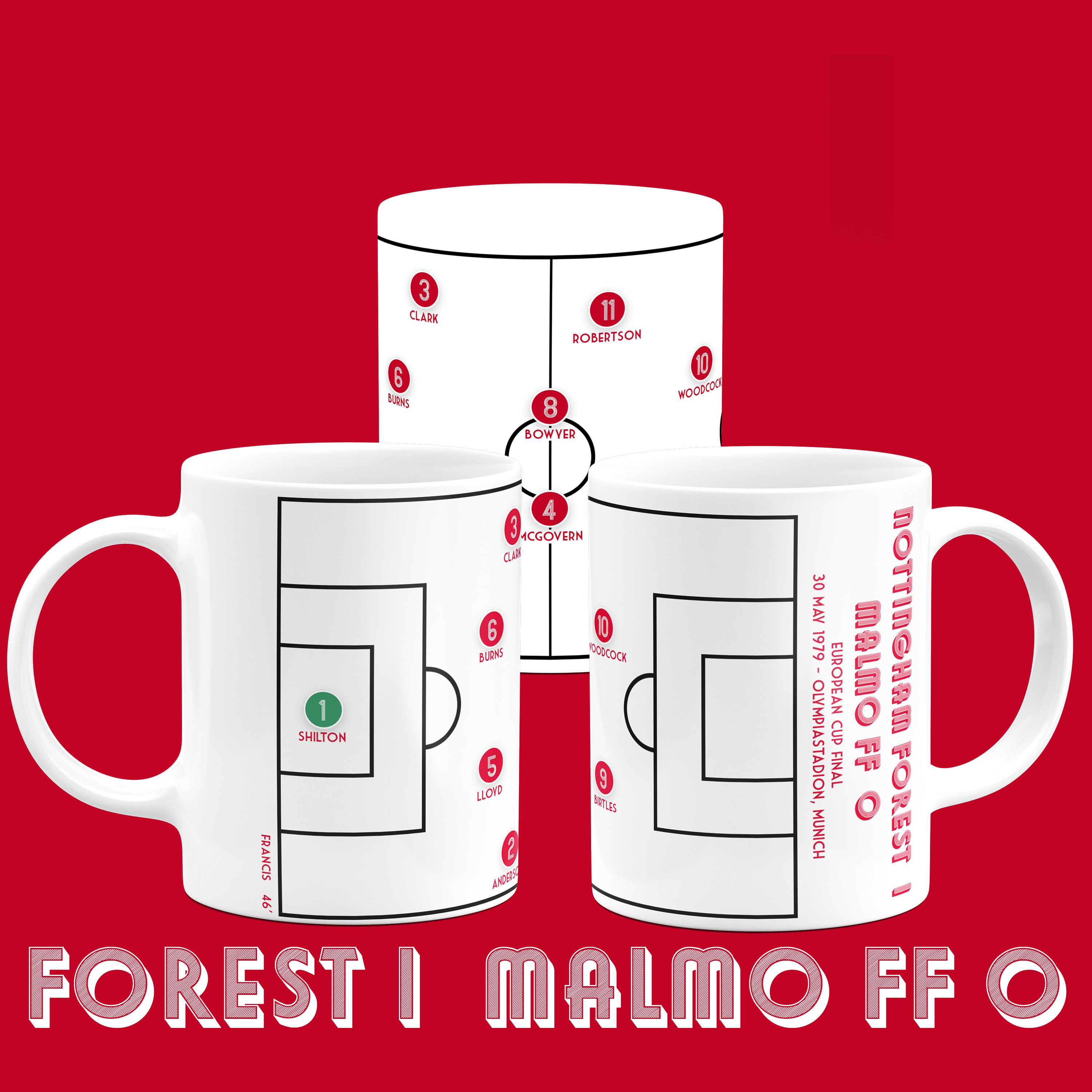 Nottingham Forest mug European Cup Final 1979 | Etsy